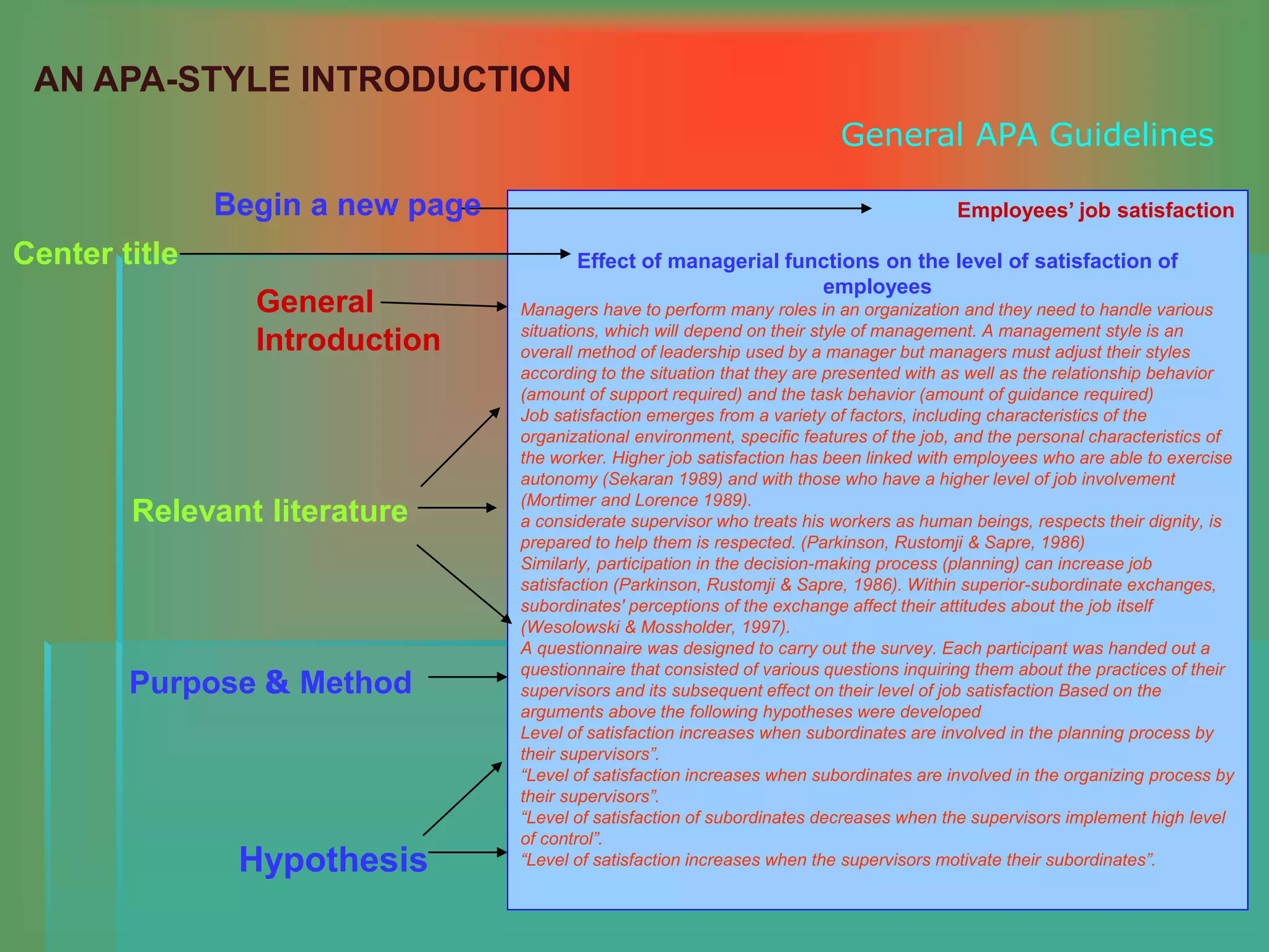 General APA Guidelines final.ppt | Resume Writing and Advice | Job Search