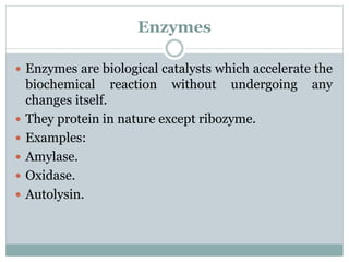 General applications of enzymes ppt | PPTX