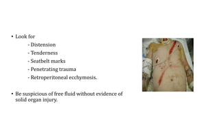 GENERAL APPROACH TO A TRAUMA PATIENT , ATLS .pptx