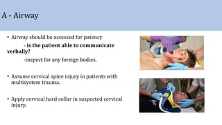 GENERAL APPROACH TO A TRAUMA PATIENT , ATLS .pptx