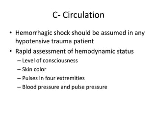 General Approach to Trauma | PPTX
