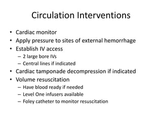 General Approach to Trauma | PPTX
