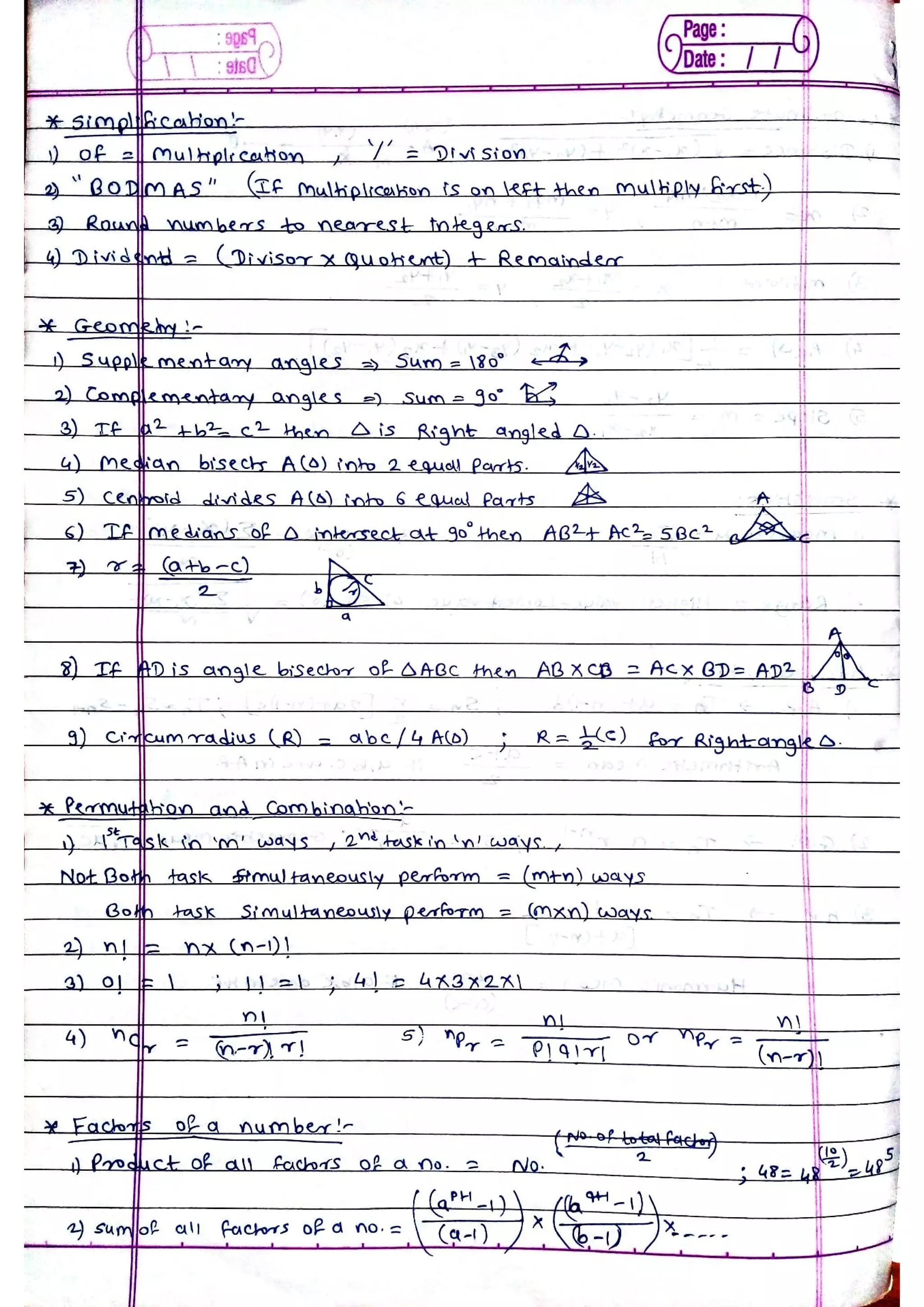 CSIR NET General Aptitude (Formulas) | PDF