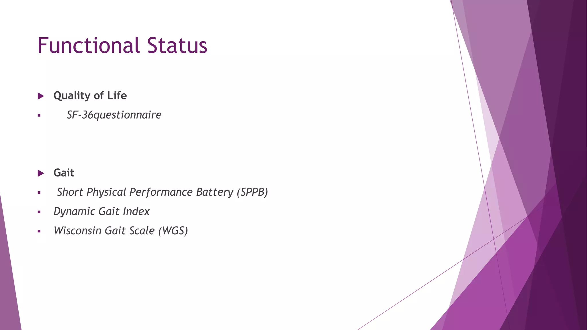 General Assessment for Older Adults in Physical Therapy | PPTX