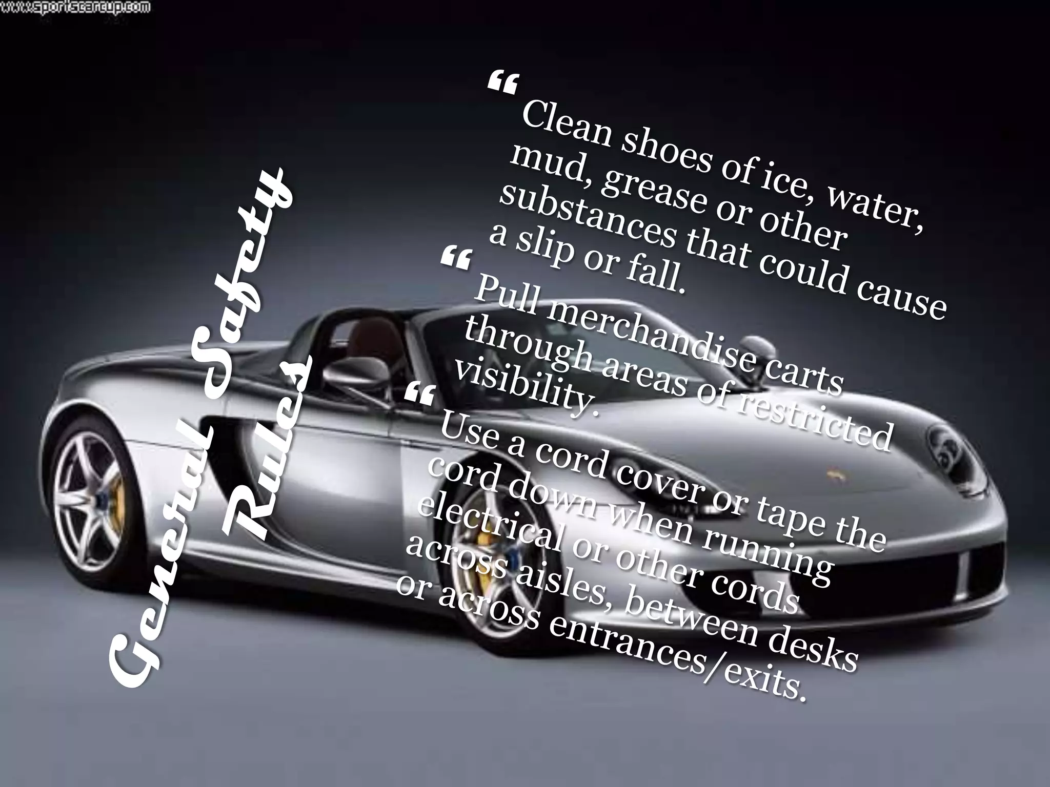 General automotiveshopsafetyrules | PPTX