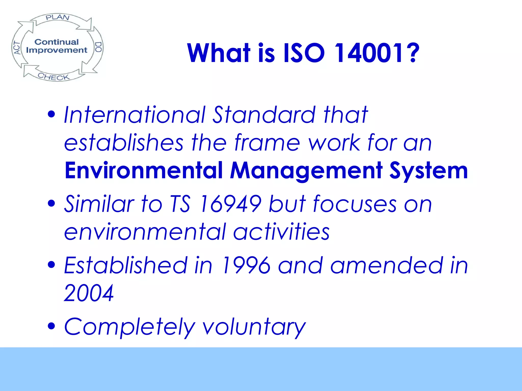 ISO 14001 General Awareness | PPT