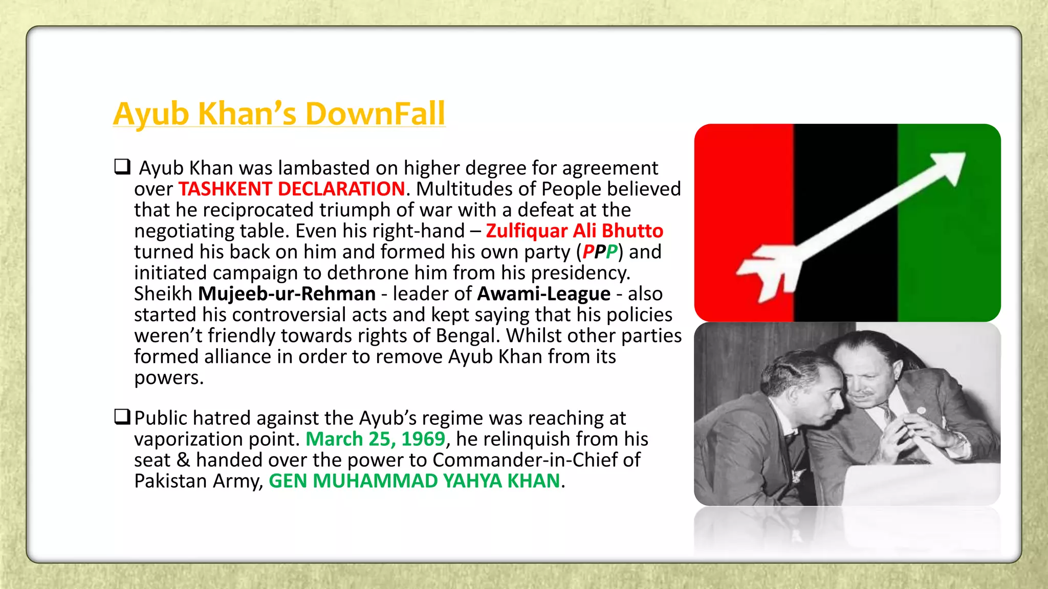 General ayoub khan and its constitution 1962 | PPTX
