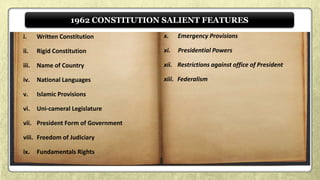 General ayoub khan and its constitution 1962 | PPTX