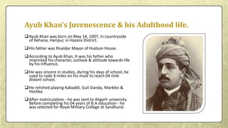 General ayoub khan and its constitution 1962 | PPTX