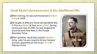 General ayoub khan and its constitution 1962 | PPTX