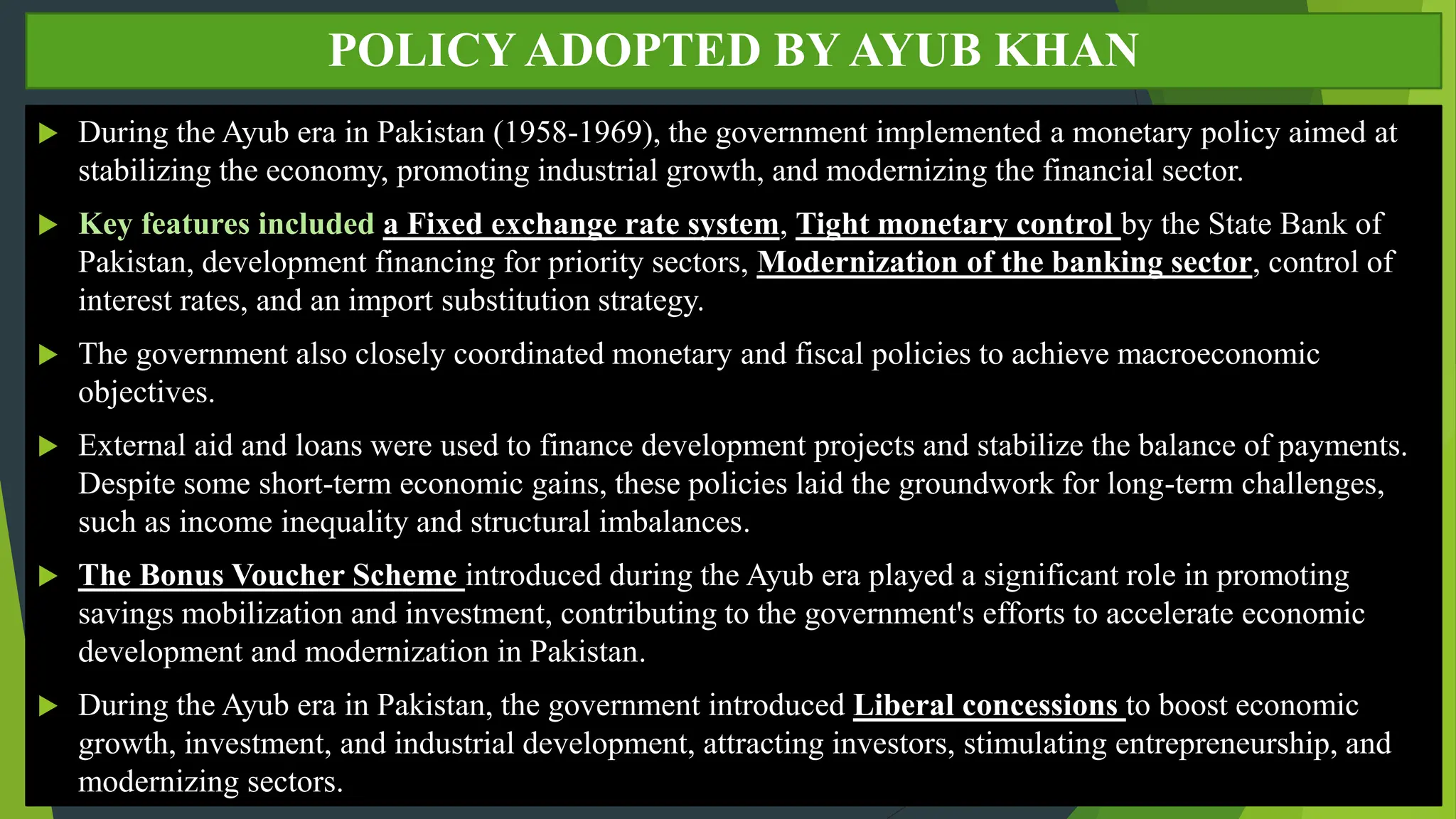 General Ayub Khan Era and rule in Pakistan | PPTX