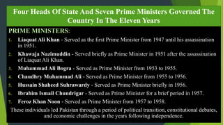 General Ayub Khan Era and rule in Pakistan | PPTX