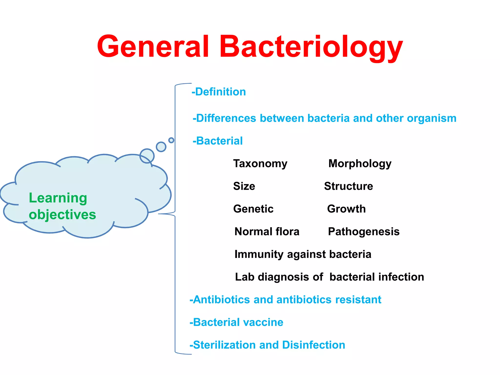 General bacteriology | PDF