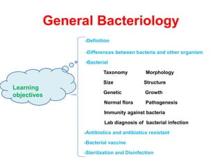 General bacteriology | PPT