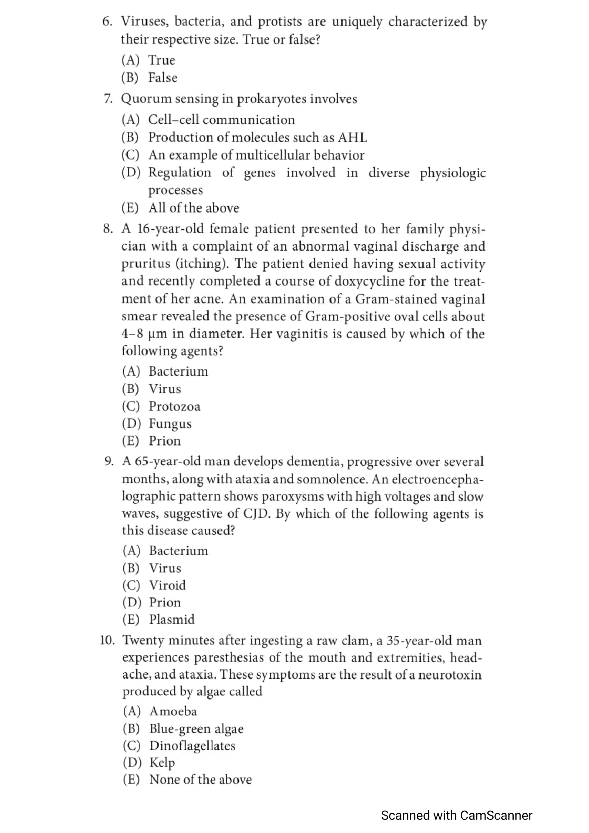 General+ Bacteriology Microbiology MCQs | PDF