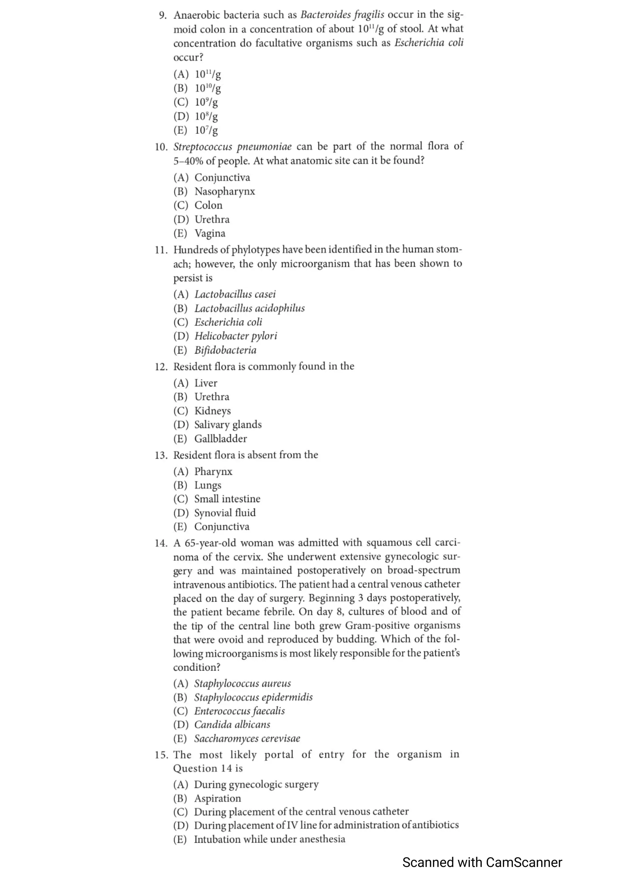 General+ Bacteriology Microbiology MCQs | PDF