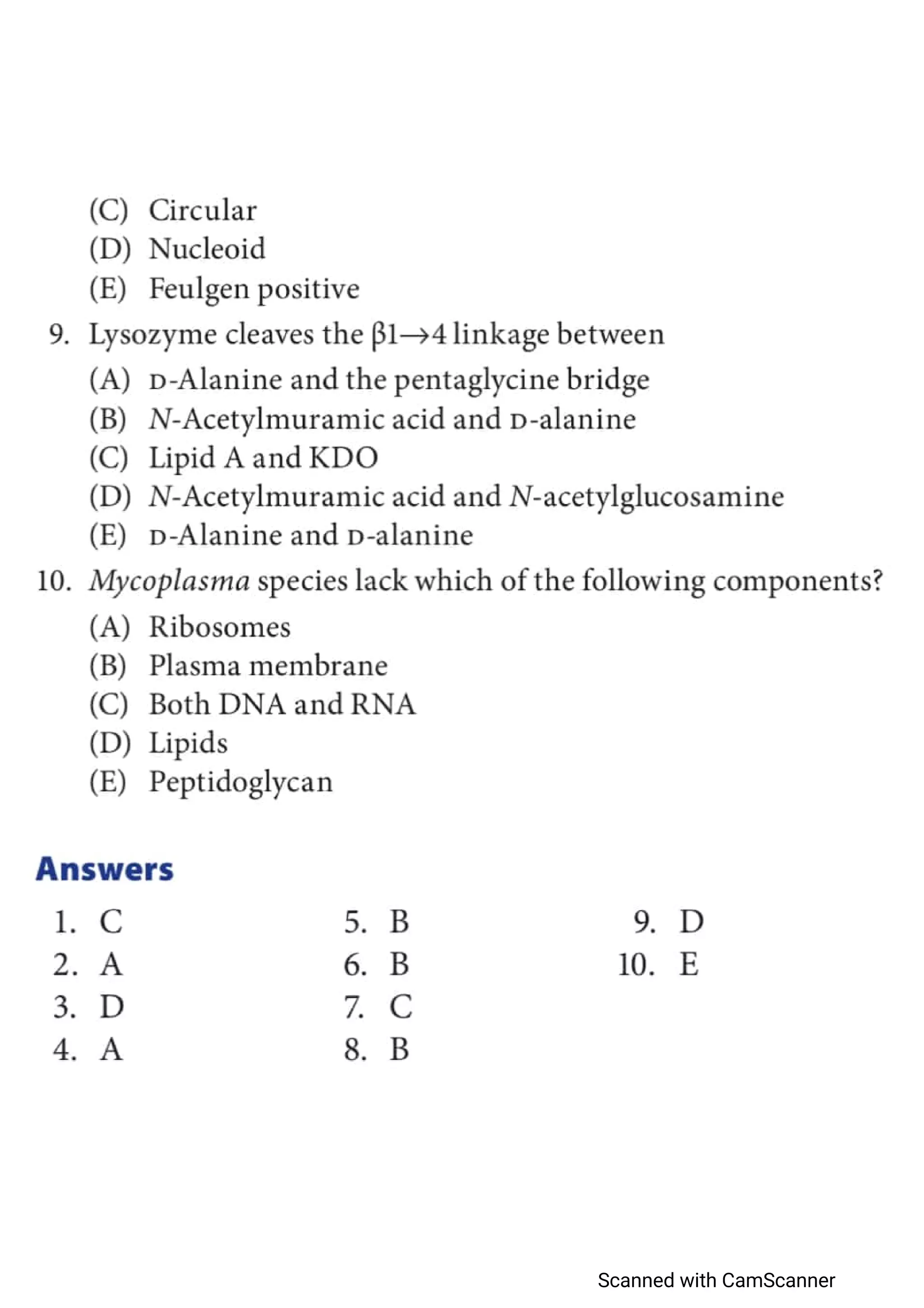 General+ Bacteriology Microbiology MCQs | PDF