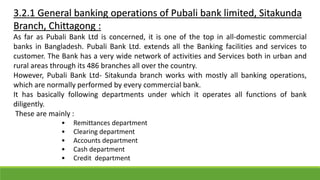 General banking operations of Pubali bank ltd | PDF