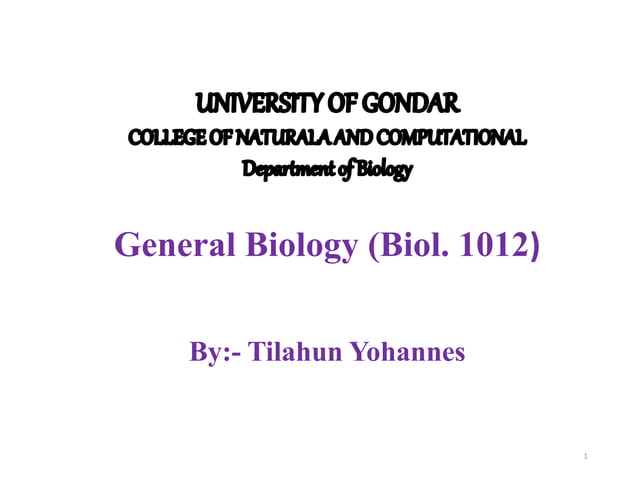 General Biology- | PPTX | Chemistry | Science