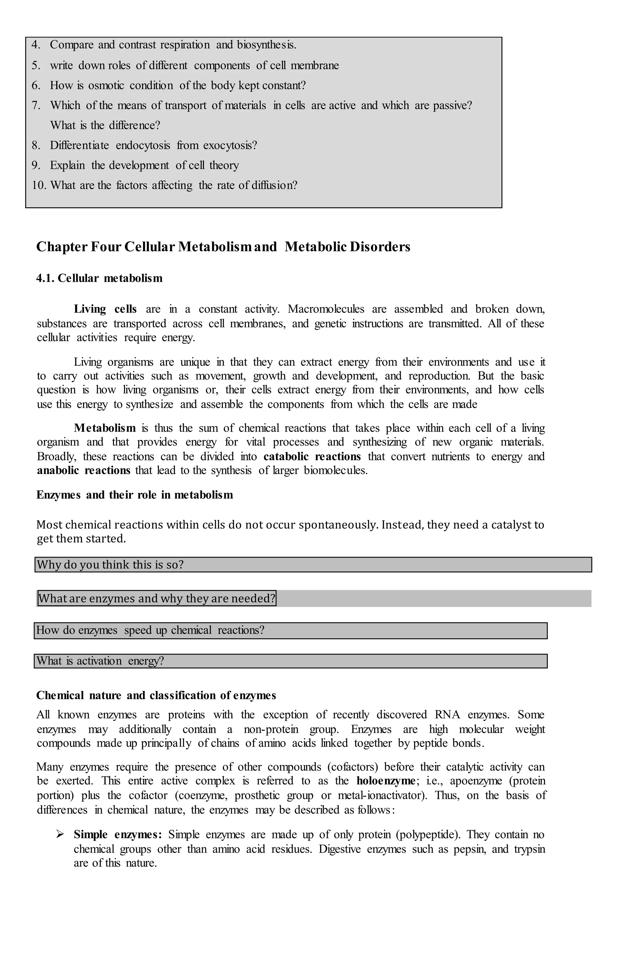 General biology module | DOC