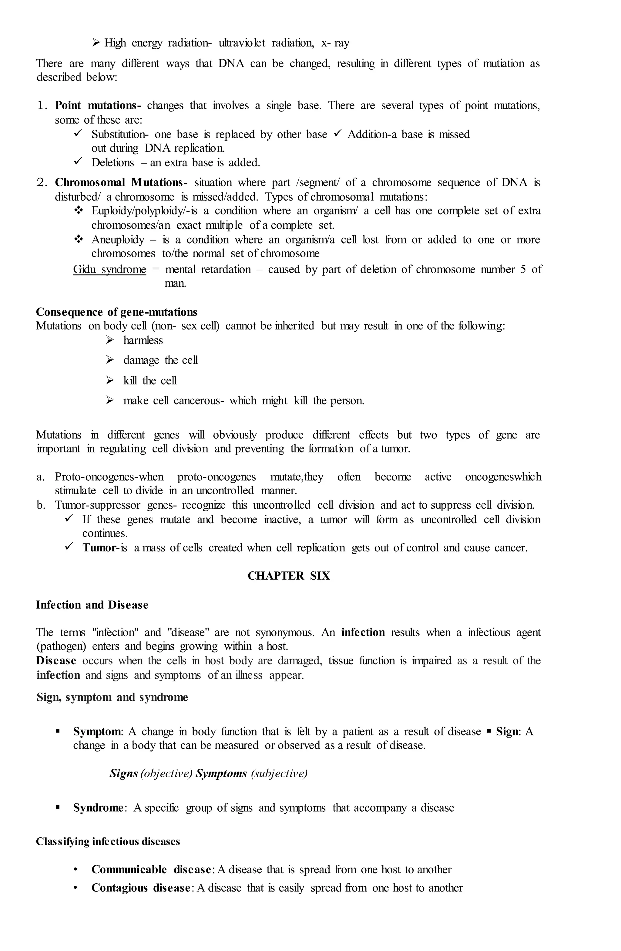 General biology module | DOC