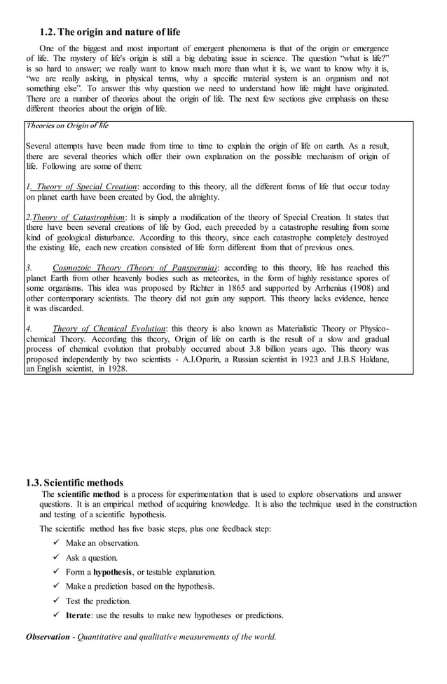 General biology module | DOC