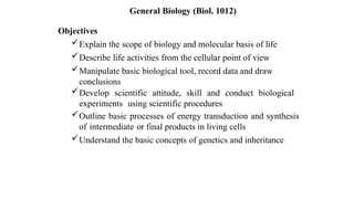 general biology ppt chapter 1-2 (1).pptx freshman course | PPTX