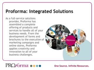 Proforma Solutions - General Capabilities | PPT
