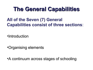 Australian Curriculum: General Capabilities | PPT