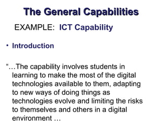 Australian Curriculum: General Capabilities | PPT