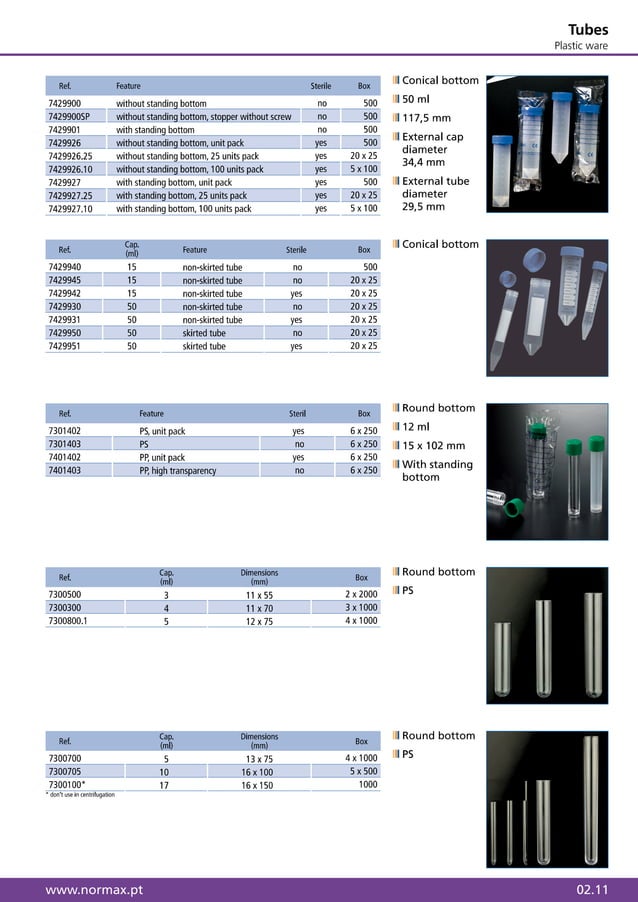 Normax - Fábrica de Vidros Científicos, Lda | PDF