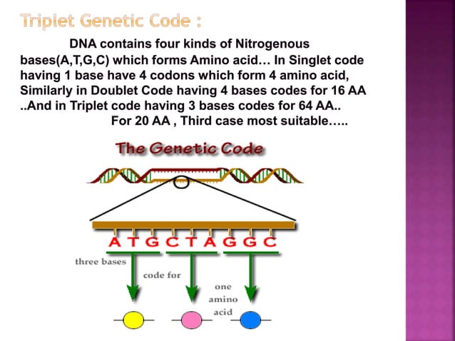 General characteristic of genetic code | PPT