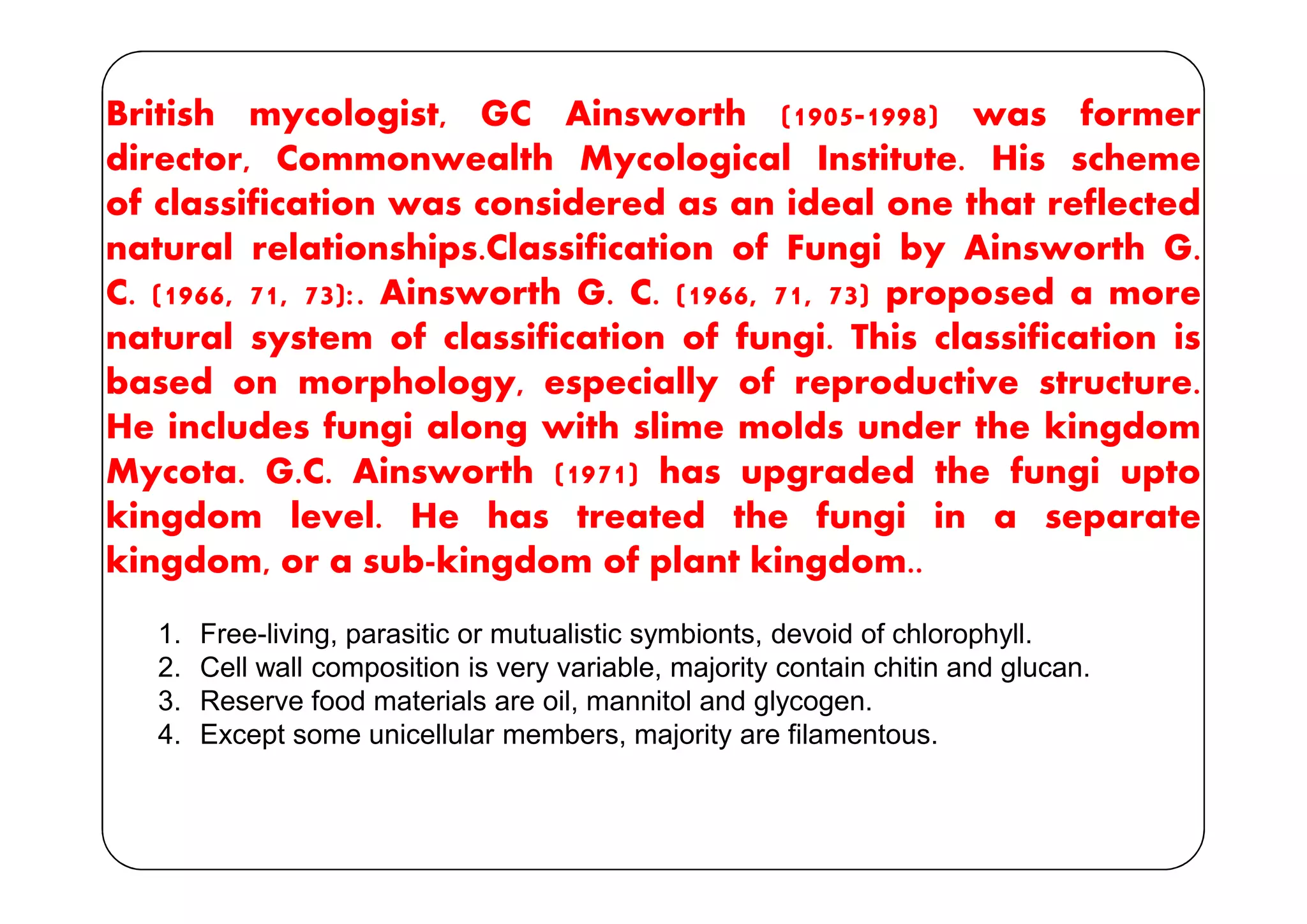 General characteristics of fungi | PDF