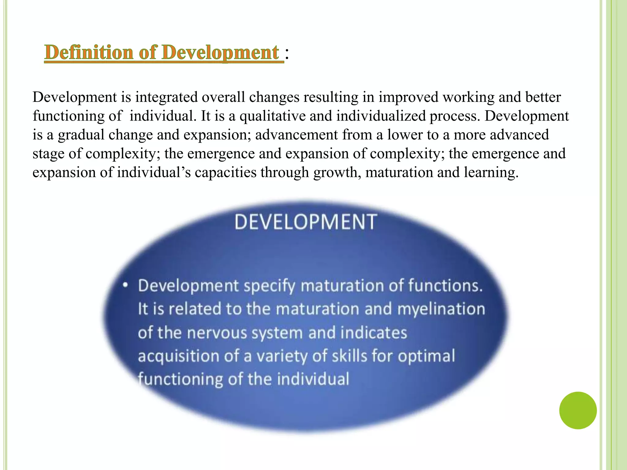General characteristics of growth & development | PPTX