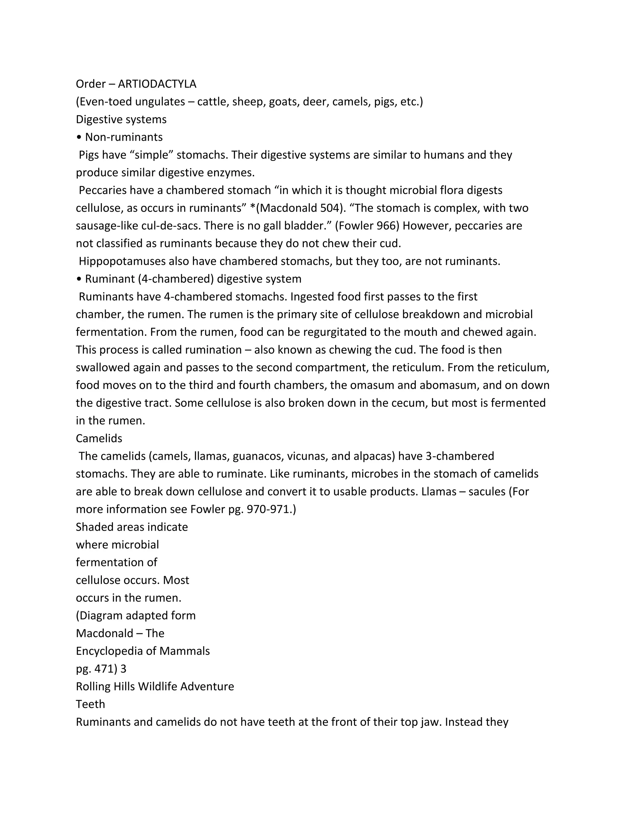 General characteristics of ungulates | DOCX