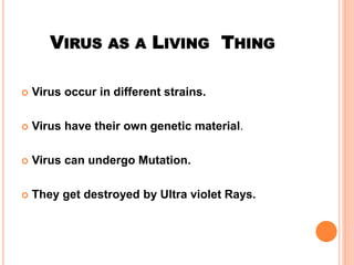 General characteristics of virus | PPTX