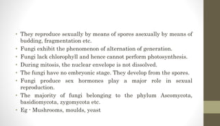 General characters of fungi | PPTX