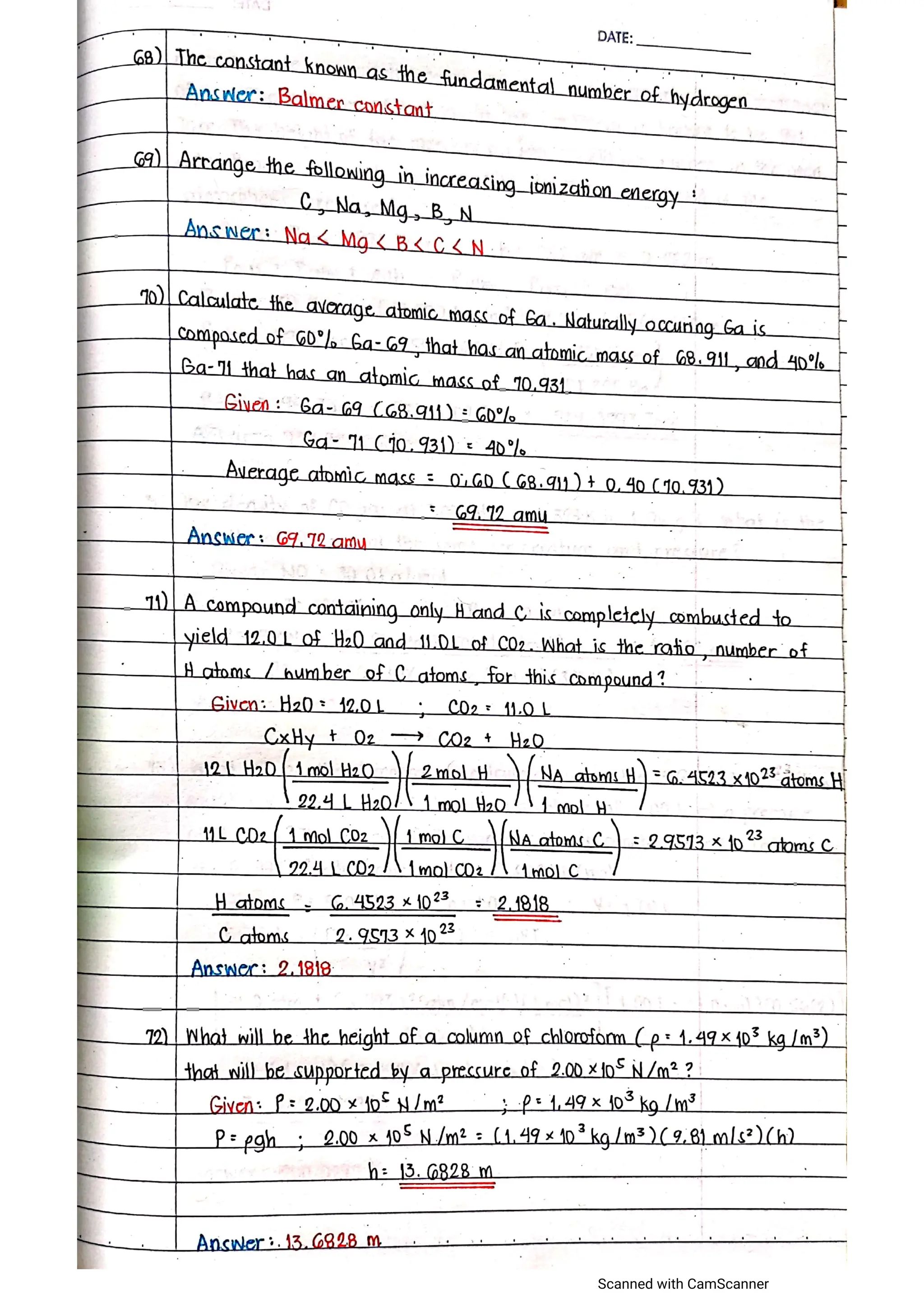 General Chemistry Reviewer - Chemical Enginerring | PDF
