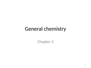 General chemistry notes on Atoms, Molecules and Ions | PPTX