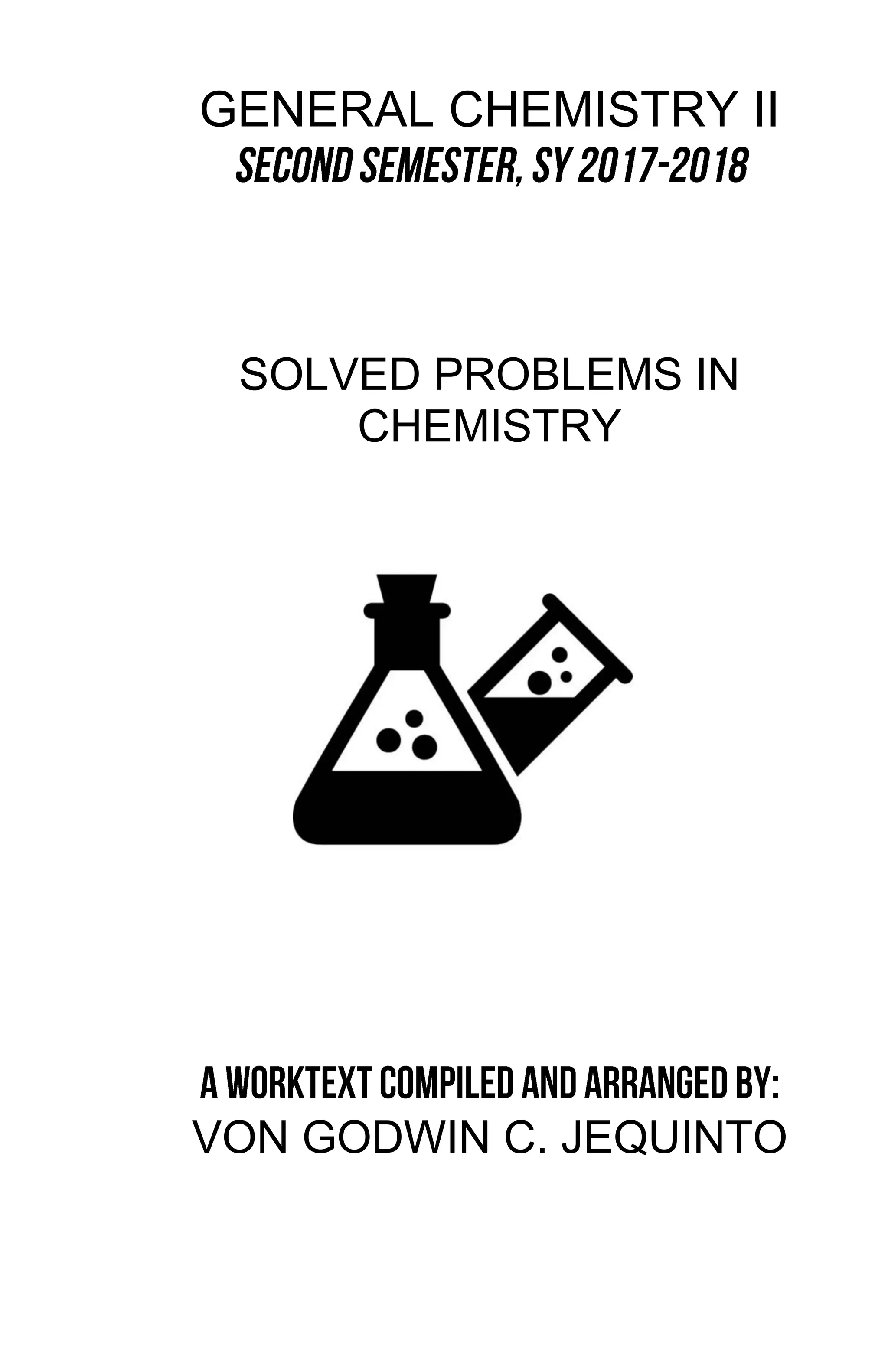Workbook for General Chemistry II | PDF
