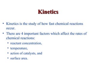 General chemistry ii chapter 14 | PPT