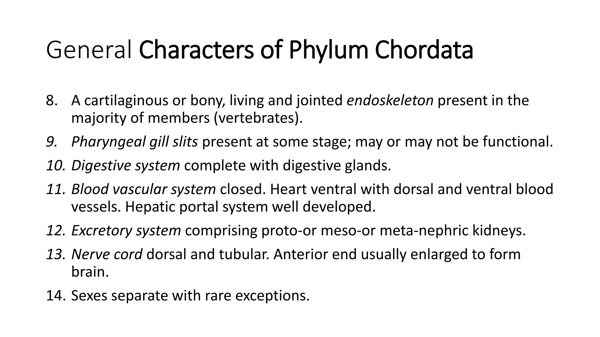 Classification of Phylum: chordates up to class | PPTX