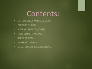 General circulation model | PPT