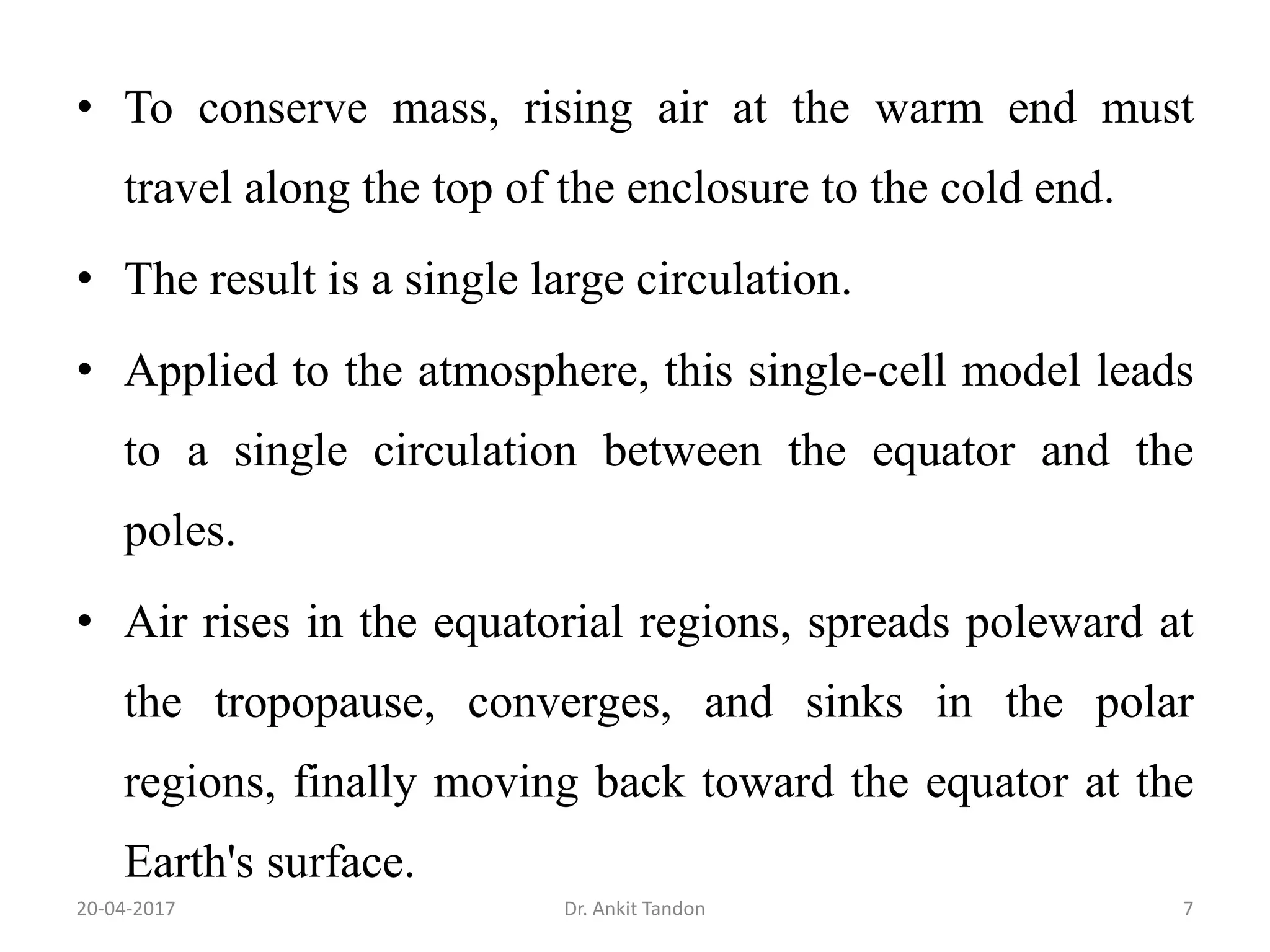 General circulation of the atmosphere | PPTX
