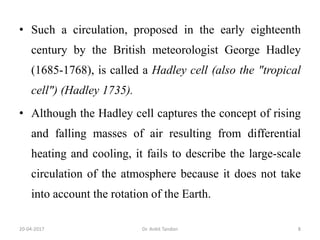 General circulation of the atmosphere | PPTX