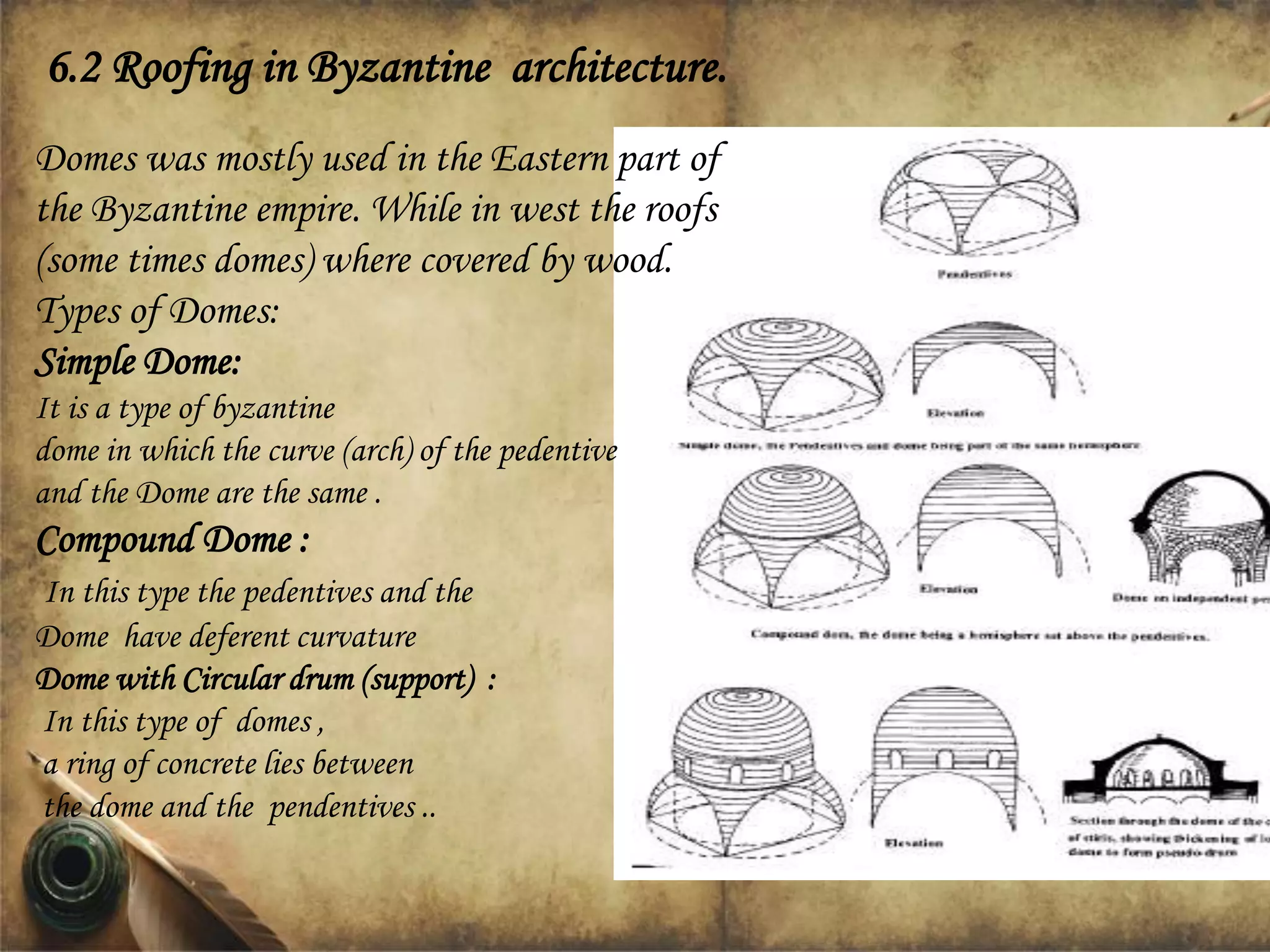 General classification of arches and Roofing systems ( Domes & Vaults ...