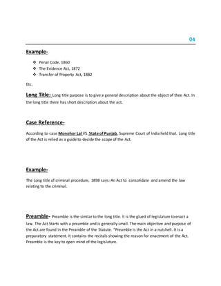 Rules of Interpretation | PDF