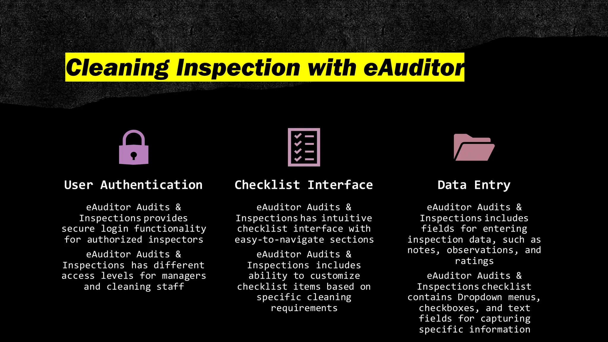 General cleaning Inspection eAuditor Audits & Inspections | PPT | Free Download