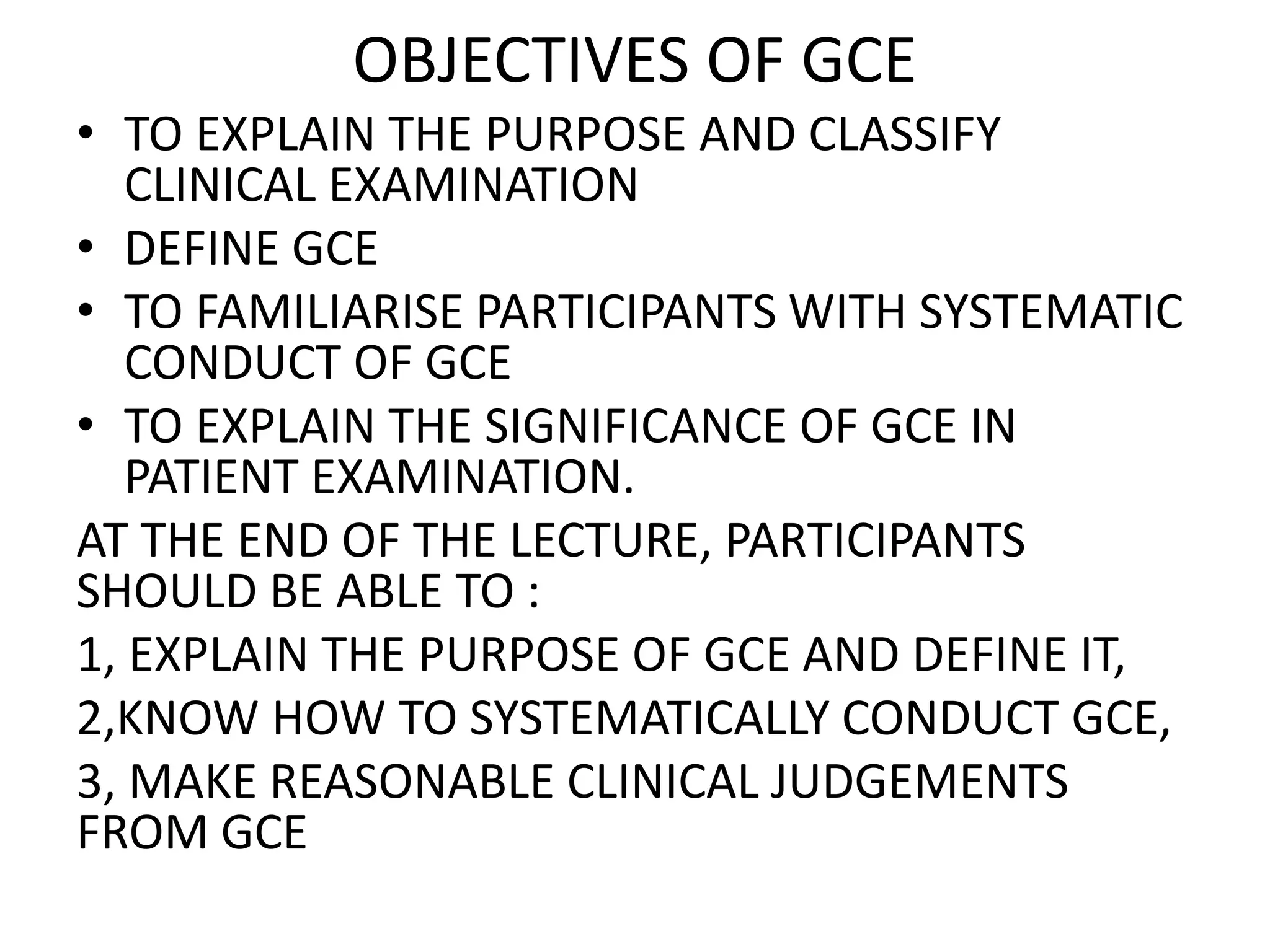 General clinical examination | PPTX