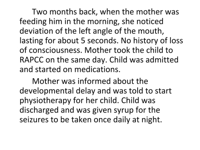 Case Study - Cerebral Palsy | PPT